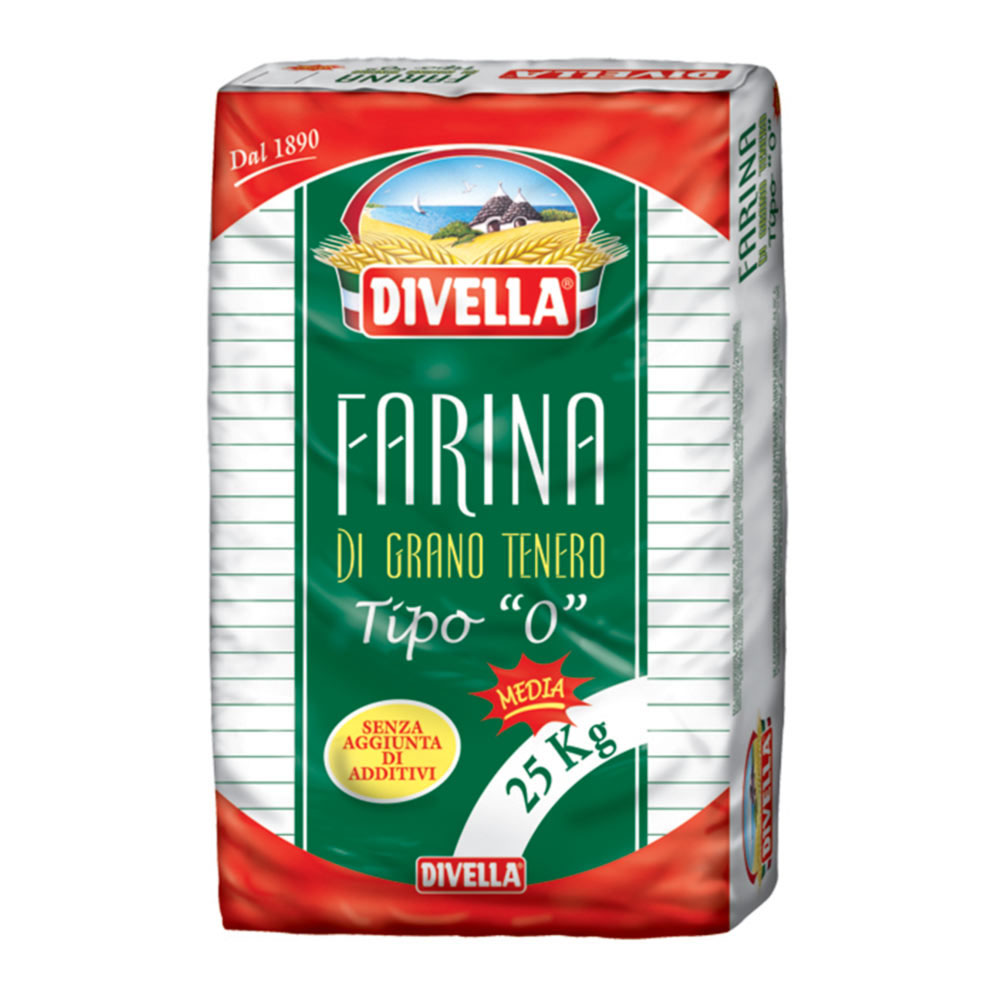 Flour Type 0 Medium 25 Kg - Divella