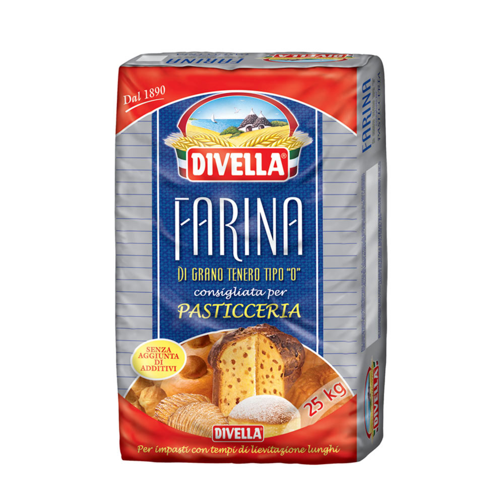 Farina 0 Pasticceria 25 Kg - Divella