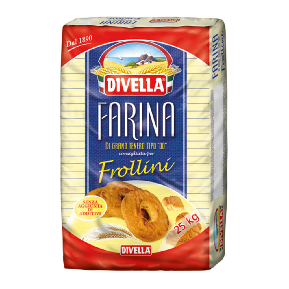 Flour Type 00 for Frollini Biscuits 25 Kg - Divella