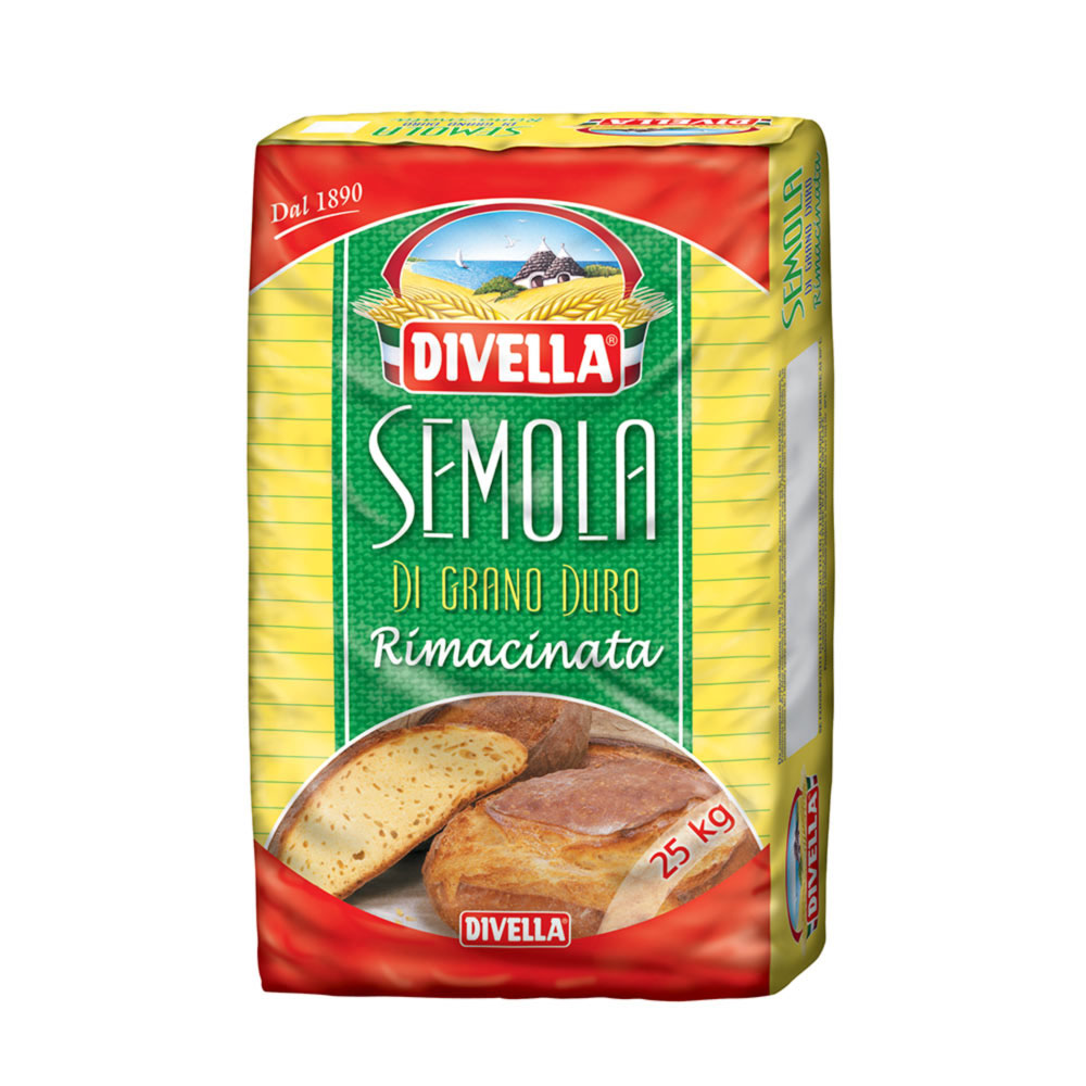 Remilled Durum Wheat Semolina 25 kg - Divella